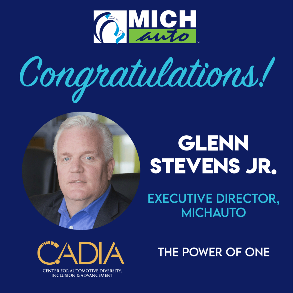 MichAuto's Glenn Stevens Jr. to Receive CADIA's Power of One Award - MichAuto